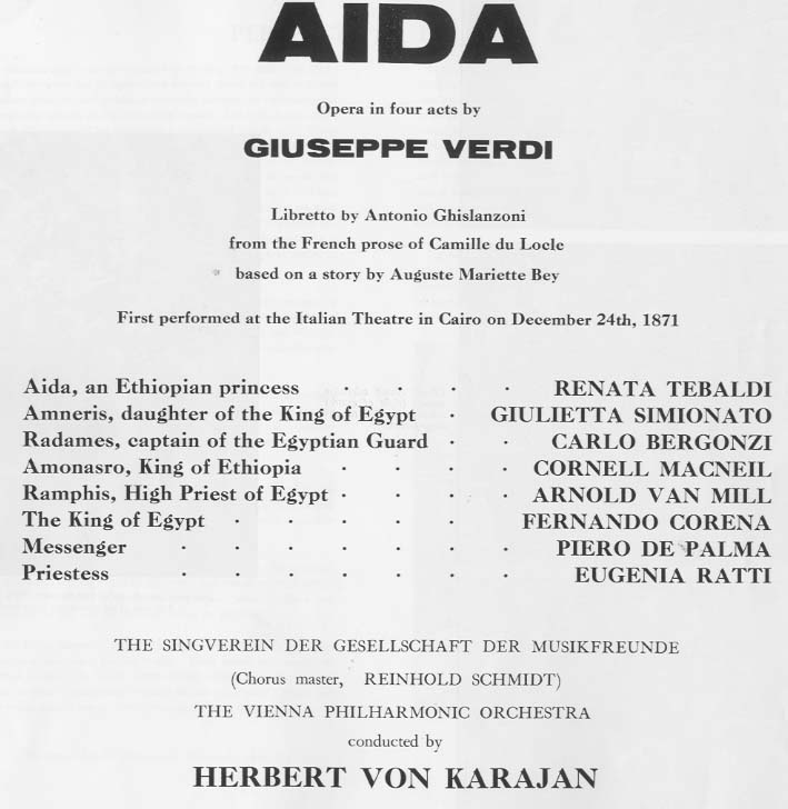 AIDA GIUSEPPE VERDI - 中古オーディオ 高価買取・販売 ハイファイ堂