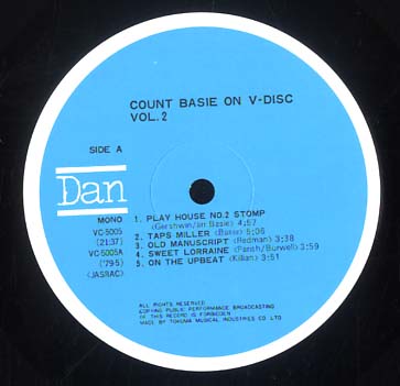 COUNT BASIE ON V-DISC VOL.2 COUNT BASIE(p) - 中古オーディオ 高価買取・販売 ハイファイ堂