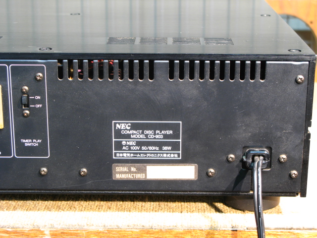 CD-903 NEC - 中古オーディオ 高価買取・販売 ハイファイ堂