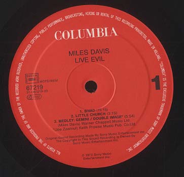 LIVE EVIL MILES DAVIS(tp) - 中古オーディオ 高価買取・販売 ハイファイ堂
