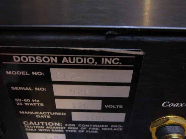 Model DAー217MK2D DODSON AUDIO - 中古オーディオ 高価買取・販売 ハイファイ堂