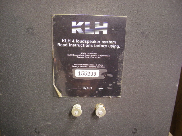 KLH 4 KLH - 中古オーディオ 高価買取・販売 ハイファイ堂