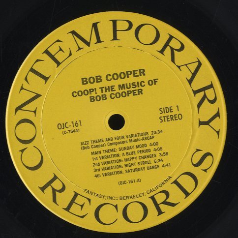 COOP! THE MUSIC OF BOB COOPER BOB COOPER(ts) - 中古オーディオ 高価買取・販売 ハイファイ堂