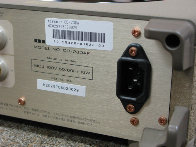 CD-23Da marantz - 中古オーディオ 高価買取・販売 ハイファイ堂