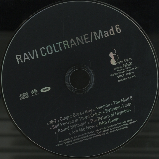 MAD 6/RAVI COLTRANE RAVI COLTRANE - 中古オーディオ 高価買取・販売 ハイファイ堂