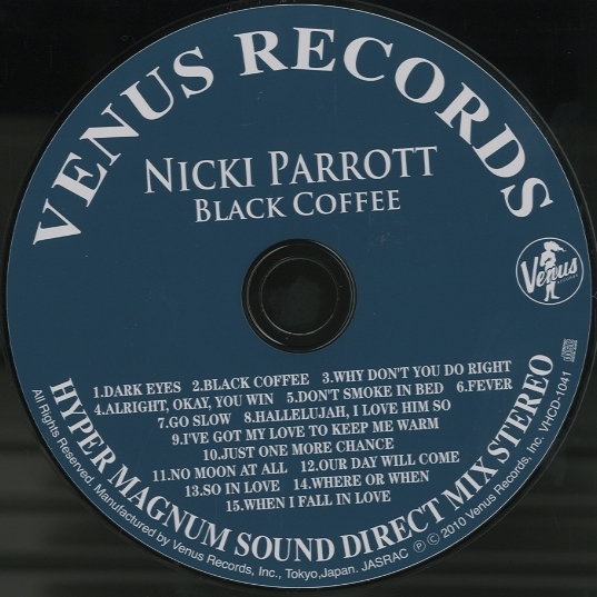 BLACK COFFEE/NICKI PARROTT NICKI PARROTT - 中古オーディオ 高価買取・販売 ハイファイ堂