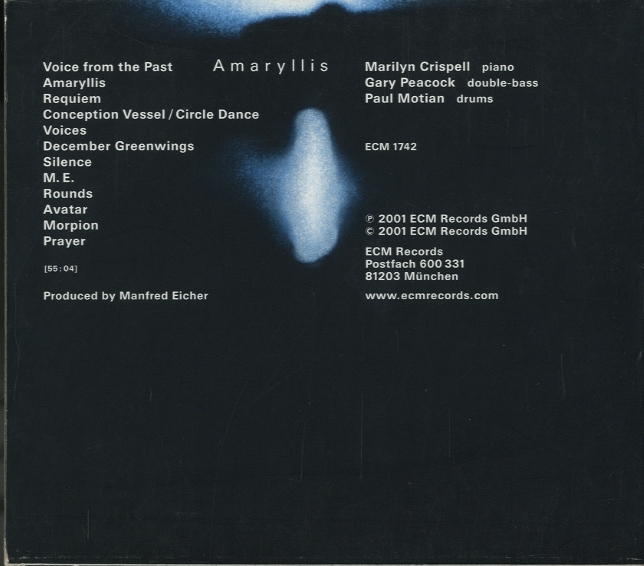 AMARYLLIS/MARILYN CRISPELL・GARYPEACOCK・PAUL MOTIAN MARILYN CRISPELL - 中古オーディオ 高価買取・販売 ハイファイ堂