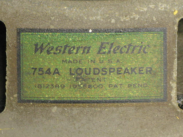 754A Western Electric - 中古オーディオ 高価買取・販売 ハイファイ堂