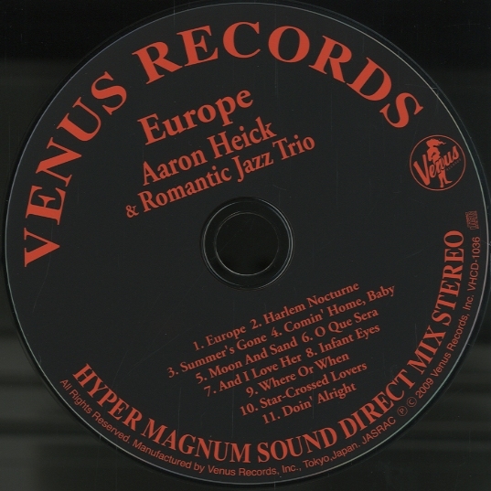 EUROPE/AARON HEICK & ROMANTIC JAZZ TRIO AARON HEICK & ROMANTIC JAZZ ...