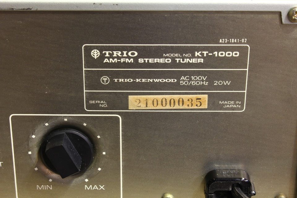 KT-1000 TRIO - 中古オーディオ 高価買取・販売 ハイファイ堂