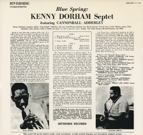 BLUE SPRING/KENNY DORHAM KENNY DORHAM - 中古オーディオ 高価買取・販売 ハイファイ堂
