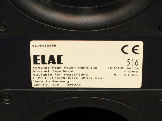 516 ELAC - 中古オーディオ 高価買取・販売 ハイファイ堂