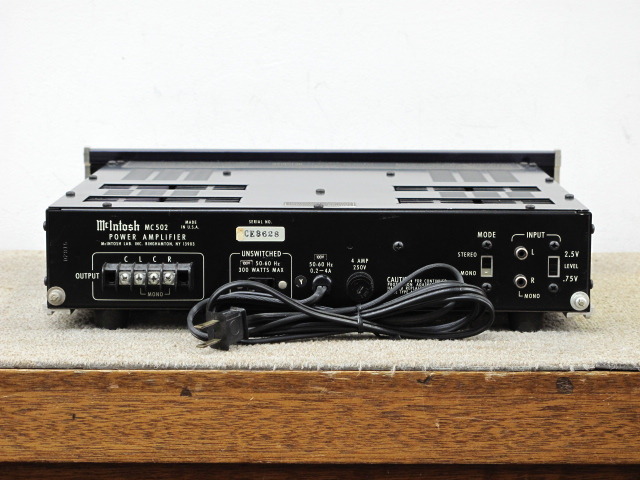 MC502 McIntosh - 中古オーディオ 高価買取・販売 ハイファイ堂