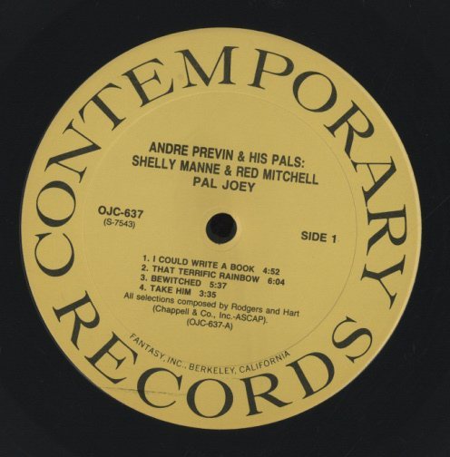 PAL JOEY/ANDRE PREVIN ANDRE PREVIN - 中古オーディオ 高価買取・販売 ハイファイ堂