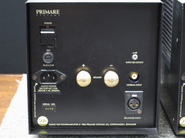 928 Mono Amplifier PRIMARE - 中古オーディオ 高価買取・販売 ハイファイ堂