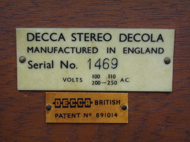 STEREO DECOLA DECCA - 中古オーディオ 高価買取・販売 ハイファイ堂