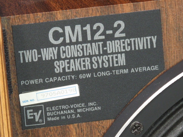 CM12-2 ELECTRO VOICE - 中古オーディオ 高価買取・販売 ハイファイ堂