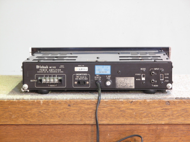 MC502 McIntosh - 中古オーディオ 高価買取・販売 ハイファイ堂