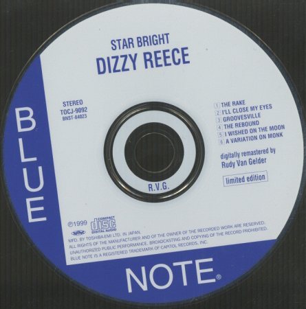STAR BRIGHT/DIZZY REECE（紙ジャケ） DIZZY REECE - 中古オーディオ 高価買取・販売 ハイファイ堂