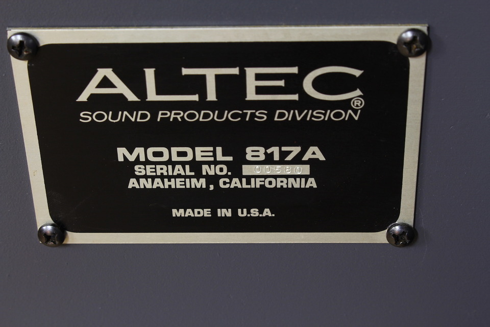 817A System ALTEC - 中古オーディオ 高価買取・販売 ハイファイ堂