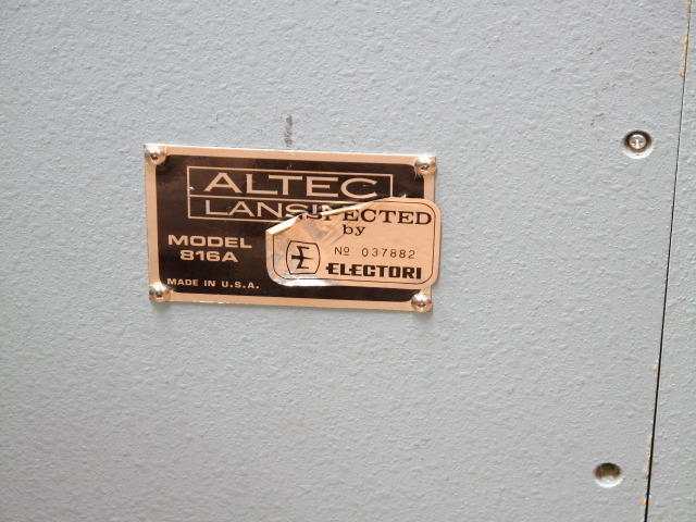 816A ALTEC - 中古オーディオ 高価買取・販売 ハイファイ堂