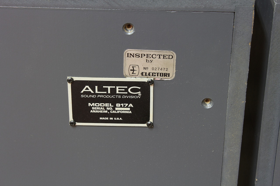 817A SYSTEM ALTEC - 中古オーディオ 高価買取・販売 ハイファイ堂