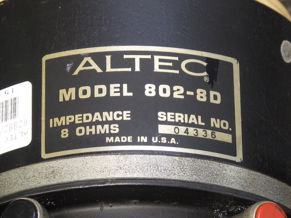 802-8D ALTEC - 中古オーディオ 高価買取・販売 ハイファイ堂