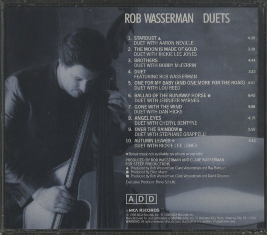 DUETS/ROB WASSERMAN ROB WASSERMAN - 中古オーディオ 高価買取・販売 ハイファイ堂