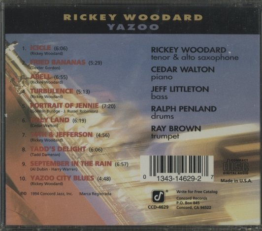 YAZOO/RICKEY WOODARD RICKEY WOODARD - 中古オーディオ 高価買取・販売 ハイファイ堂