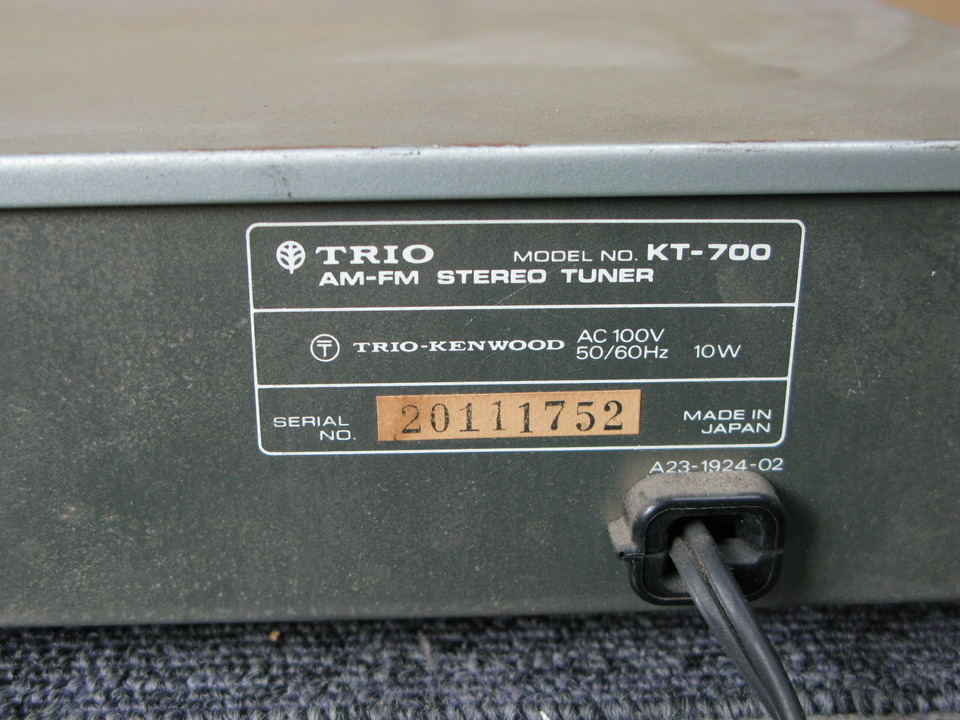 KT-700 TRIO - 中古オーディオ 高価買取・販売 ハイファイ堂