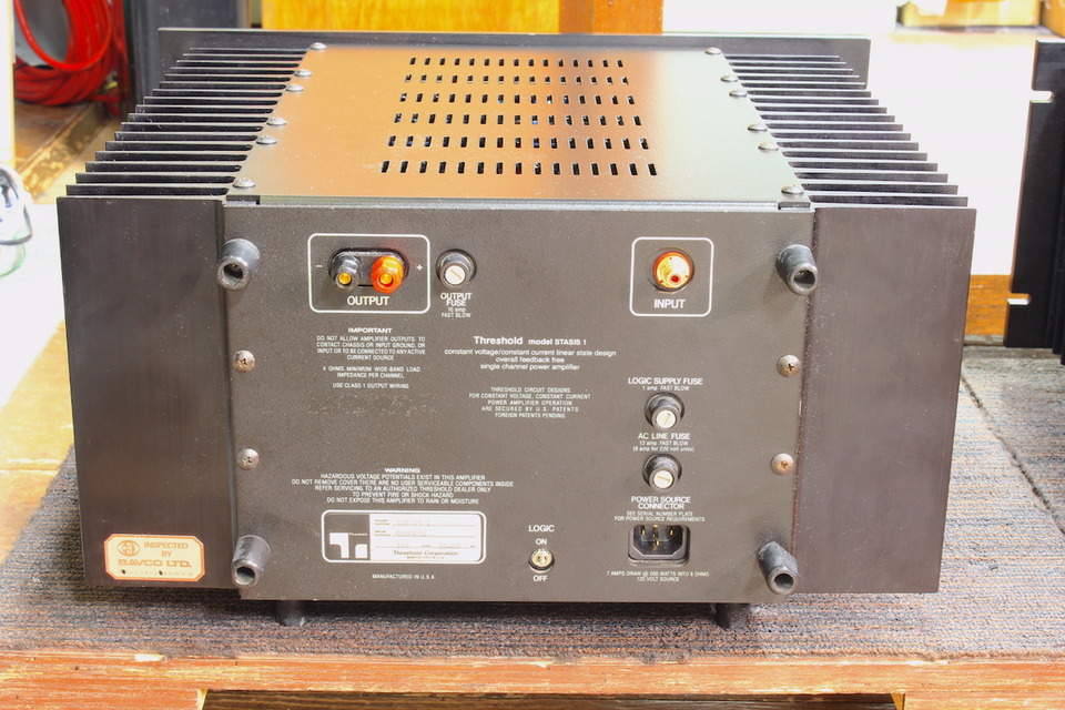 STASIS 1 THRESHOLD - 中古オーディオ 高価買取・販売 ハイファイ堂