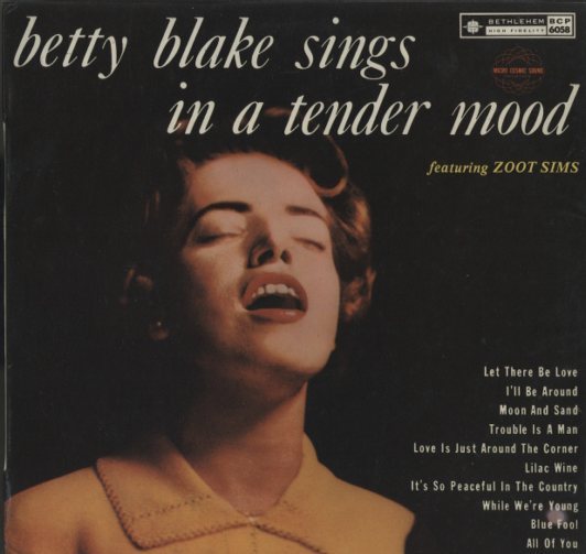 BETTY BLAKE SINGS IN A TENDER MOOD BETTY BLAKE - 中古オーディオ 高価買取・販売 ハイファイ堂