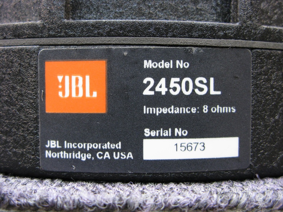 2450SL JBL - 中古オーディオ 高価買取・販売 ハイファイ堂