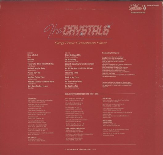 THE CRYSTALS SINGS THEIR GREATEST HITS! THE CRYSTALS - 中古オーディオ 高価買取・販売 ...