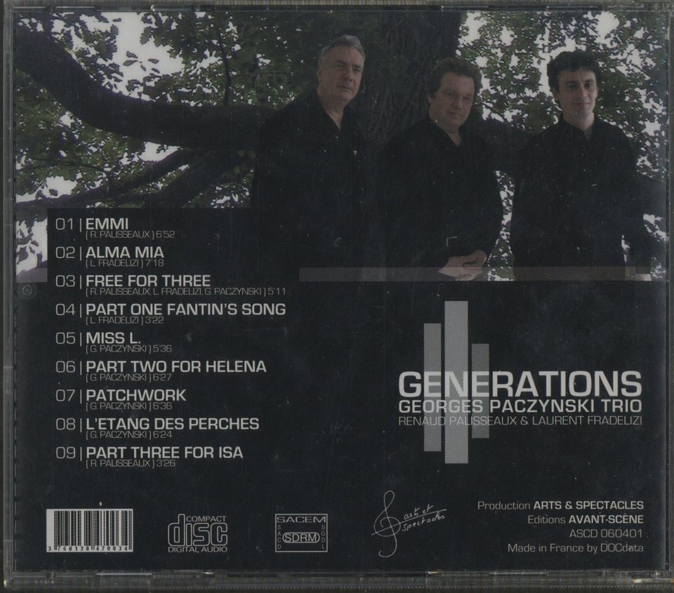 GENERATIONS/GEORGES PACZYNSKI TRIO GEORGES PACZYNSKI - 中古オーディオ 高価買取・販売 ...