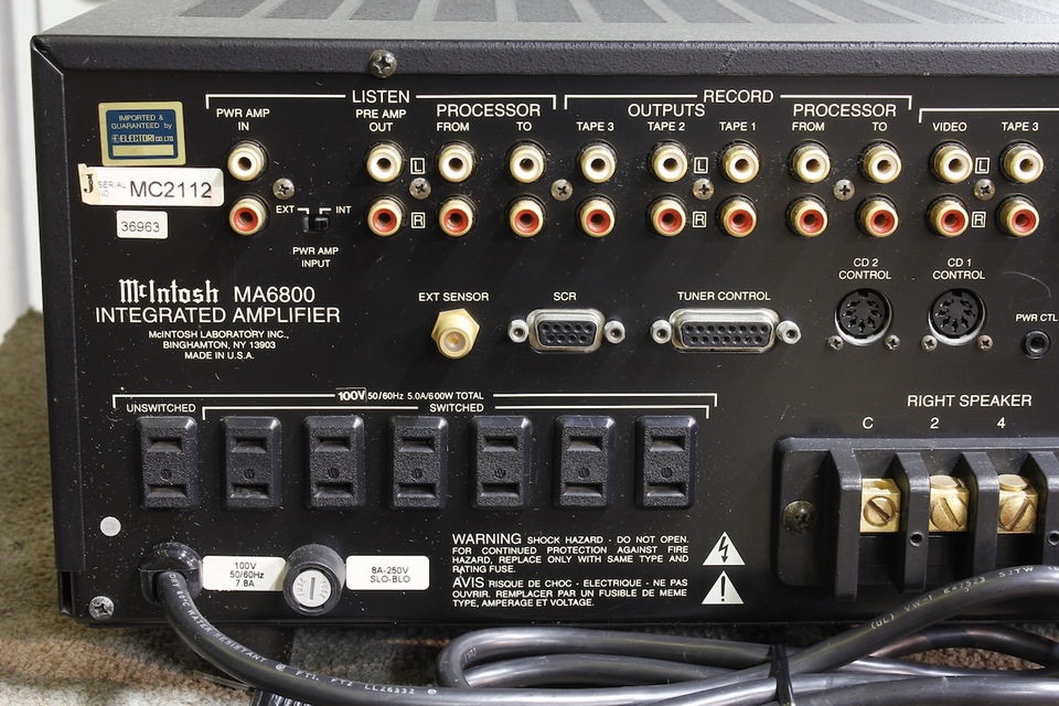 MA6800 Mcintosh - 中古オーディオ 高価買取・販売 ハイファイ堂