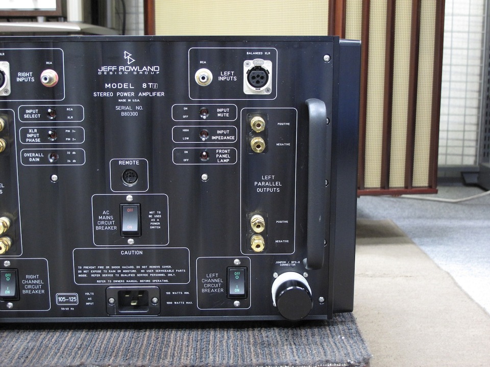 MODEL 8Ti JEFF ROWLAND - 中古オーディオ 高価買取・販売 ハイファイ堂