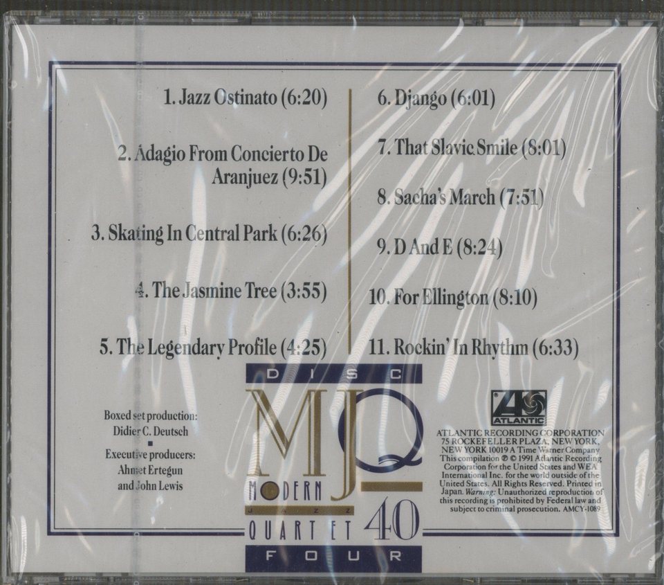 結成40周年記念MJQの軌跡/MODERN JAZZ QUARTET MODERN JAZZ QUARTET - 中古オーディオ 高価買取 ...