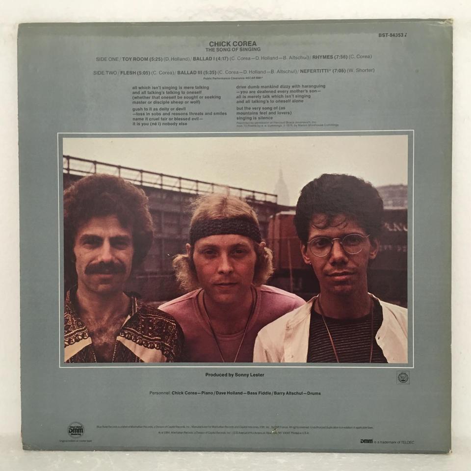 THE SONG OF SINGING/CHICK COREA CHICK COREA - 中古オーディオ 高価買取・販売 ハイファイ堂