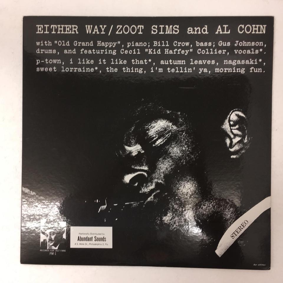 EITHER WAY/AL COHN & ZOOT SIMS AL COHN & ZOOT SIMS - 中古オーディオ 高価買取・販売 ハイファイ堂