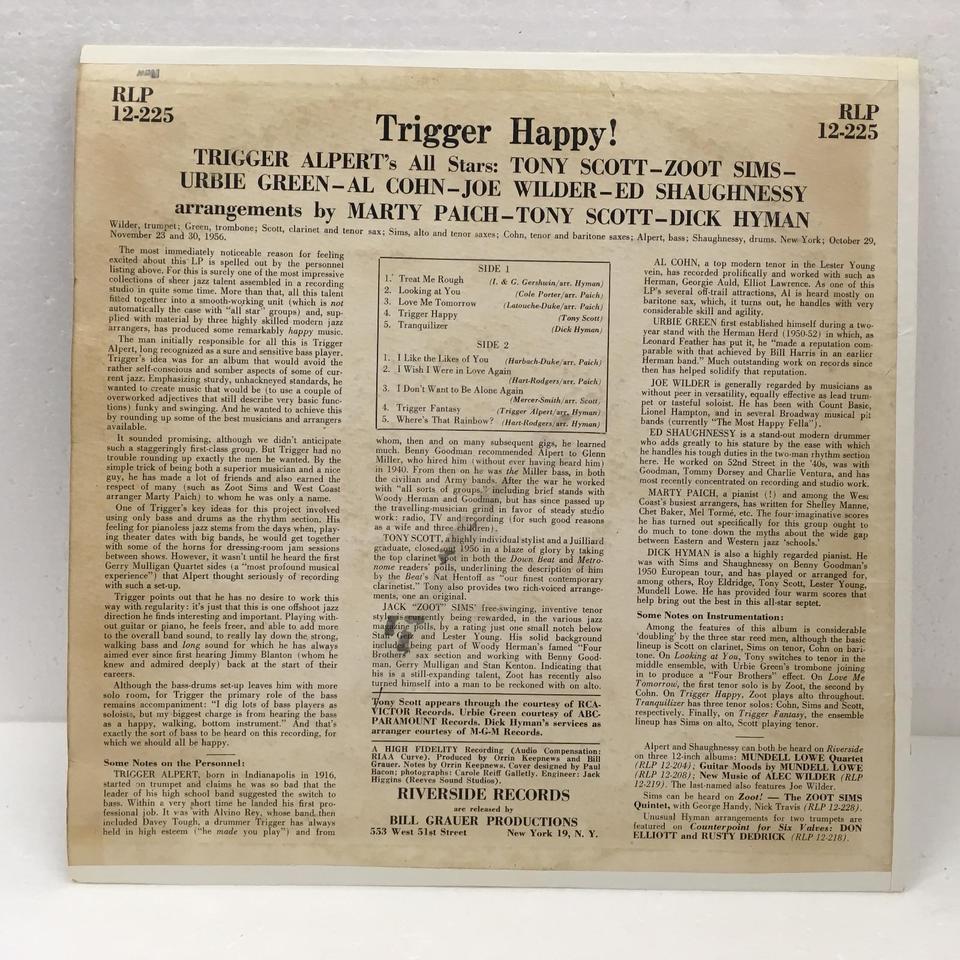 TRIGGER HAPPY!/TRIGGER ALPERT TRIGGER ALPERT - 中古オーディオ 高価買取・販売 ハイファイ堂