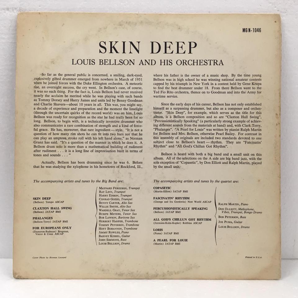 SKIN DEEP/LOUIS BELLSON LOUIS BELLSON - 中古オーディオ 高価買取・販売 ハイファイ堂