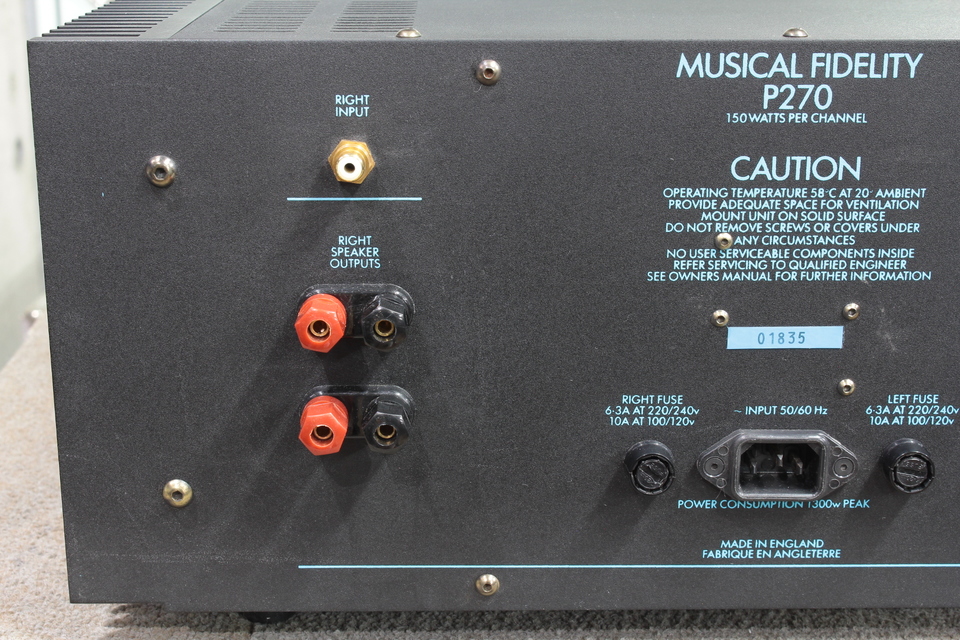 P270-2 musical fidelity - 中古オーディオ 高価買取・販売 ハイファイ堂