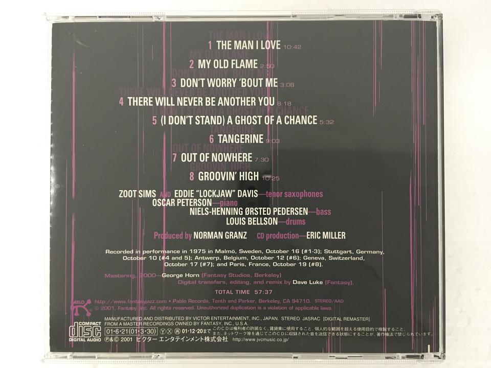THE TENOR GIANTS FEATURING OSCAR PETERSON/ZOOT SIMS AND EDDIE “LOCKJAW ...