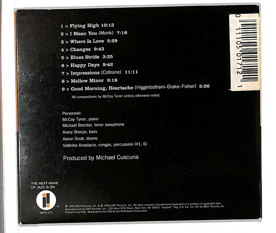 INFINITY/McCOY TYNER TRIO McCOY TYNER - 中古オーディオ 高価買取・販売 ハイファイ堂