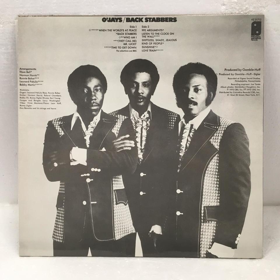 BACK STABBERS/O'JAYS O'JAYS - 中古オーディオ 高価買取・販売 ハイファイ堂