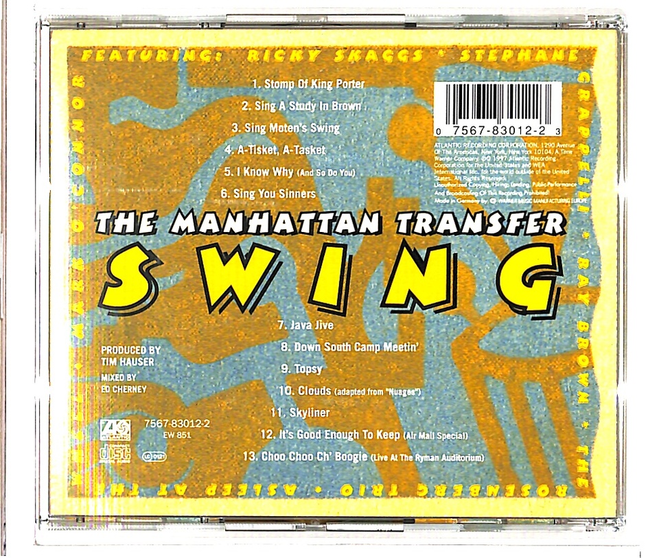 SWING/THE MANHATTAN TRANSFER THE MANHATTAN TRANSFER - 中古オーディオ 高価買取・販売 ...
