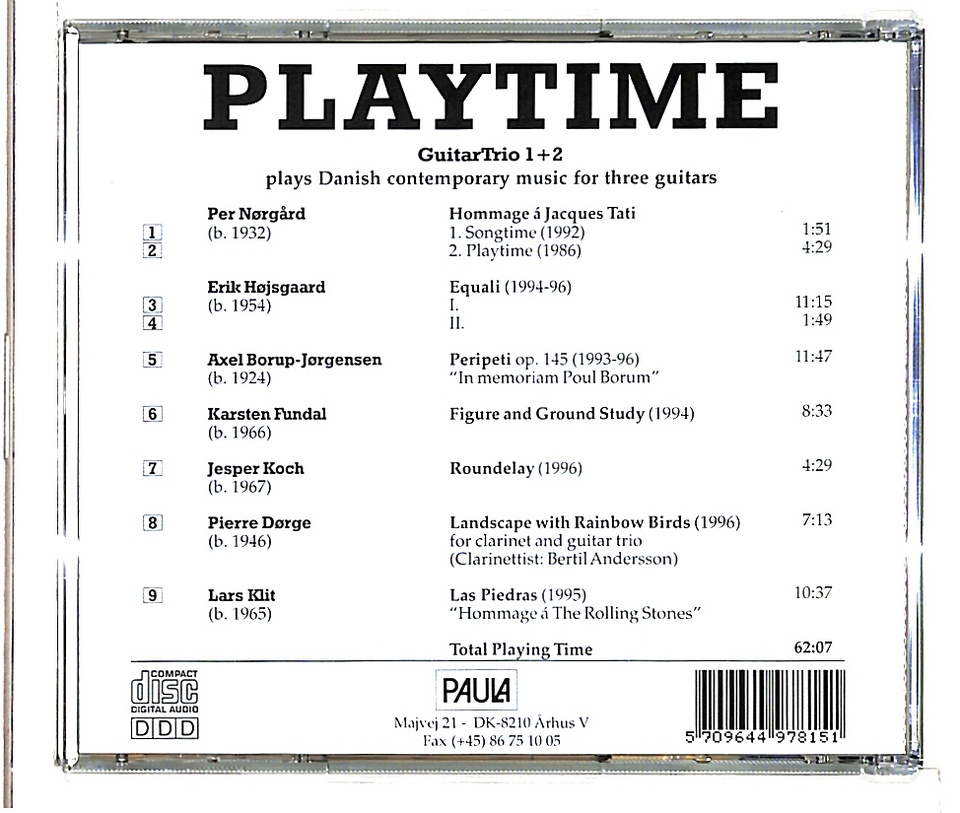 PLAYTIME/GUITAR TRIO 1+2 GUITAR TRIO 1+2 - 中古オーディオ 高価買取・販売 ハイファイ堂