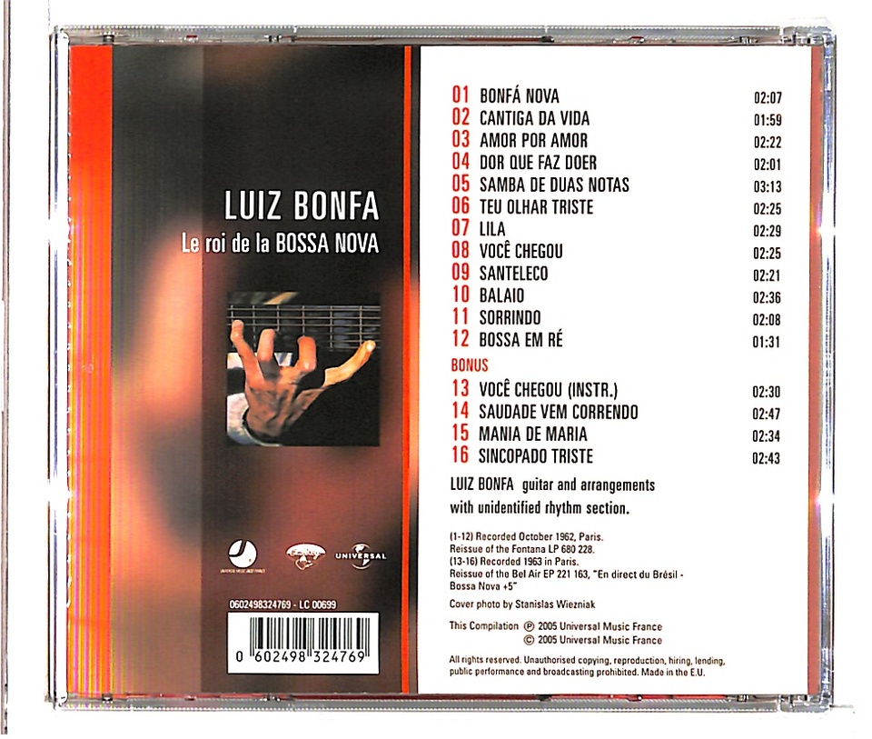 LE ROI DE LA BOSSA NOVA/LUIZ BONFA LUIZ BONFÁ - 中古オーディオ 高価買取・販売 ハイファイ堂