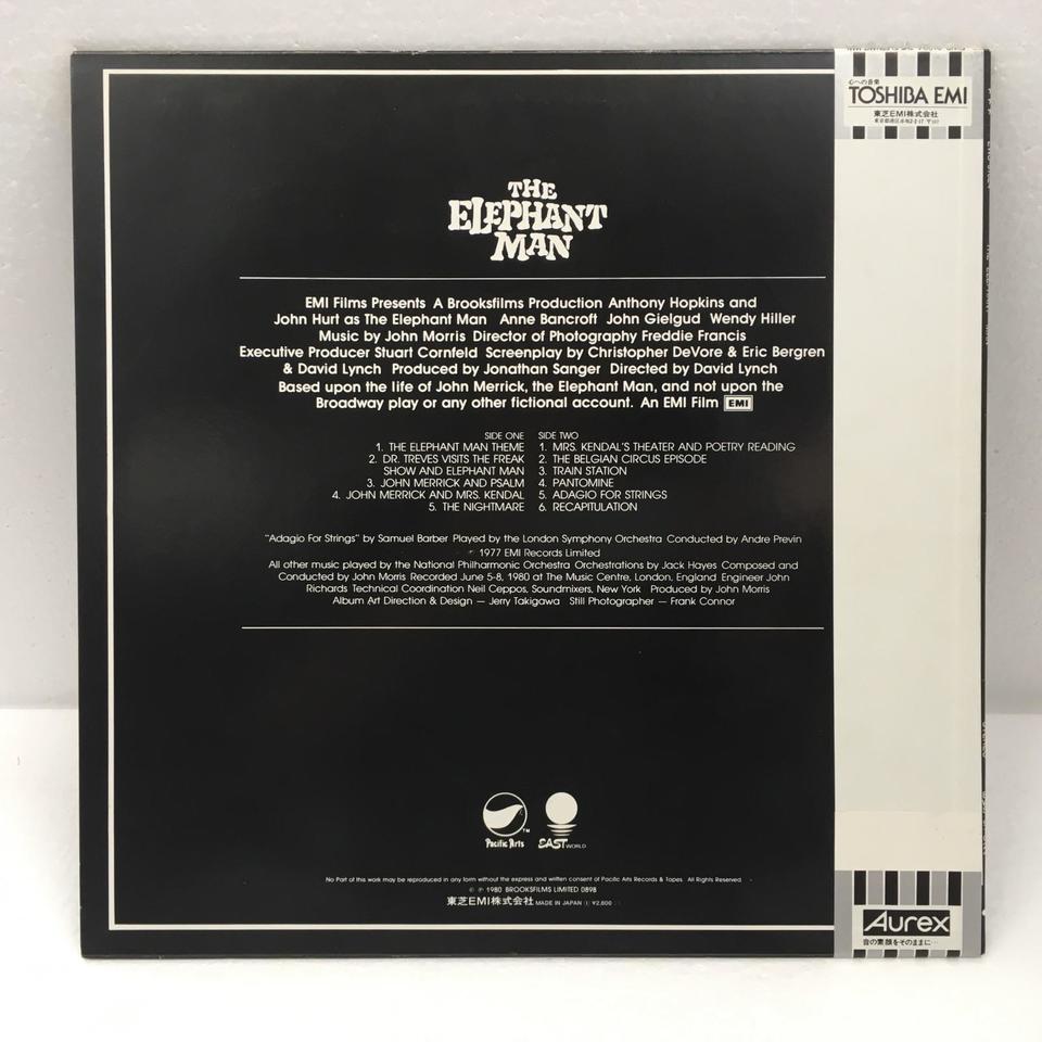 THE ELEPHANT MAN (ORIGINAL MOTION PICTURE SOUNDTRACK)/JOHN MORRIS JOHN ...